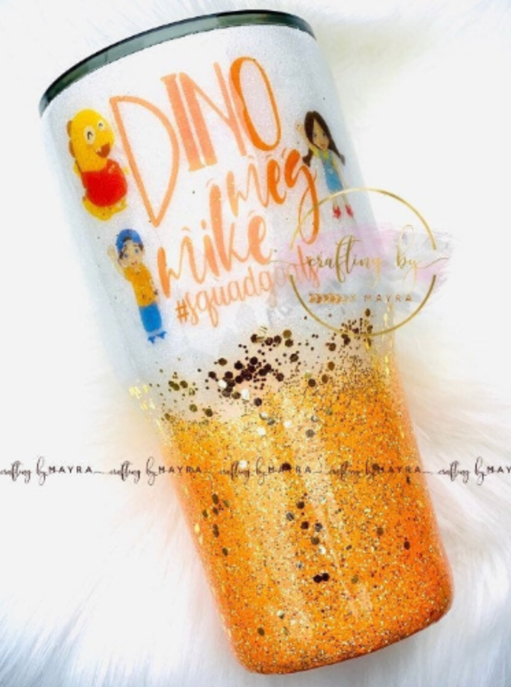 MTO { VIPKid Dino Meg Mike} Tumbler - Choose Your Style – CraftingByMayra