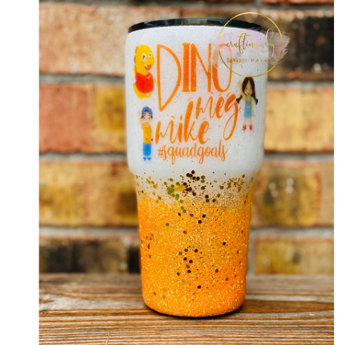 MTO { VIPKid Dino Meg Mike} Tumbler - Choose Your Style – CraftingByMayra